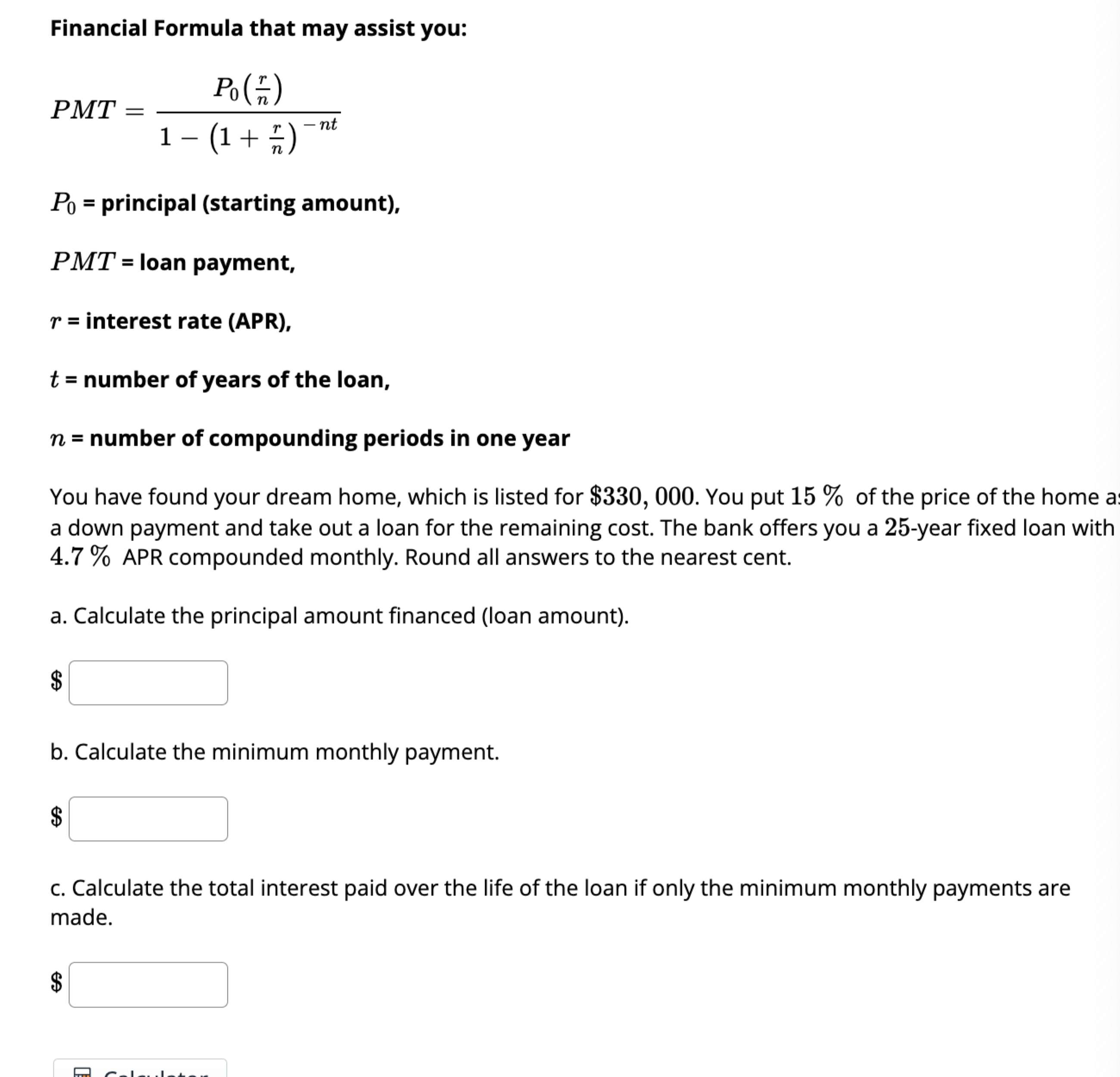 Solved Financial Formula that may assist | Chegg.com