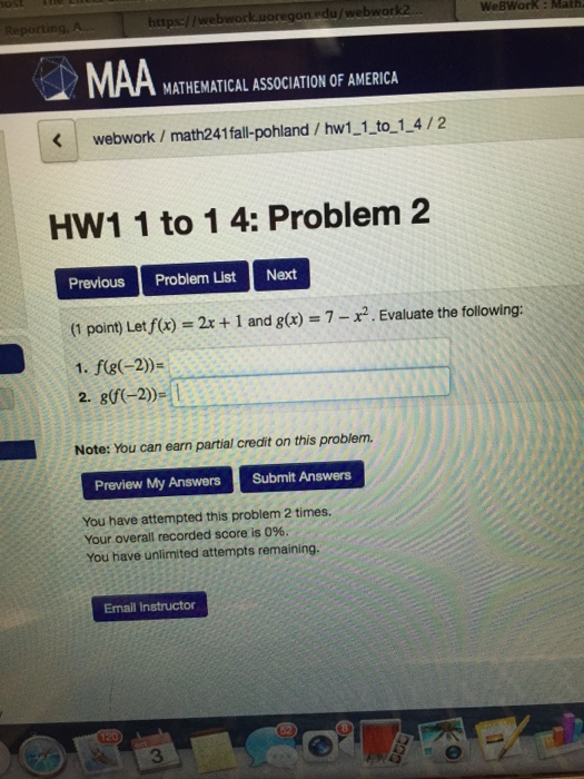Solved /webwork.uoregon.edu/webwor 、MAA MATHEMATICAL | Chegg.com