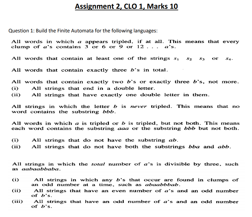 Solved Assignment 2 Clo 1 Marks 10 Question 1 Build The 