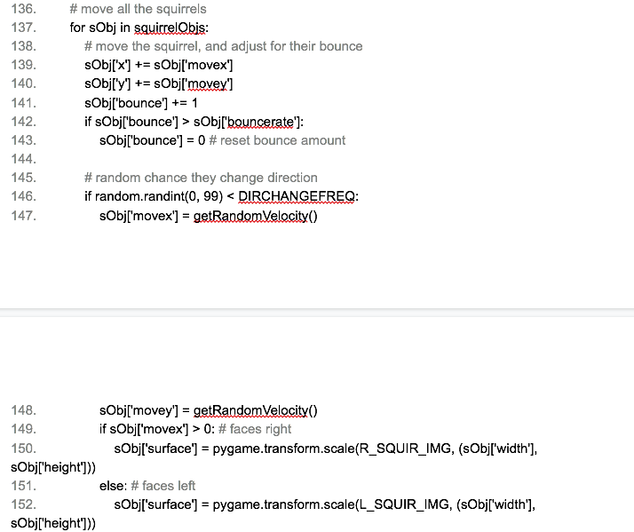 Squirrel Eat Squirrel program INSTRUCTIONS: Place an | Chegg.com