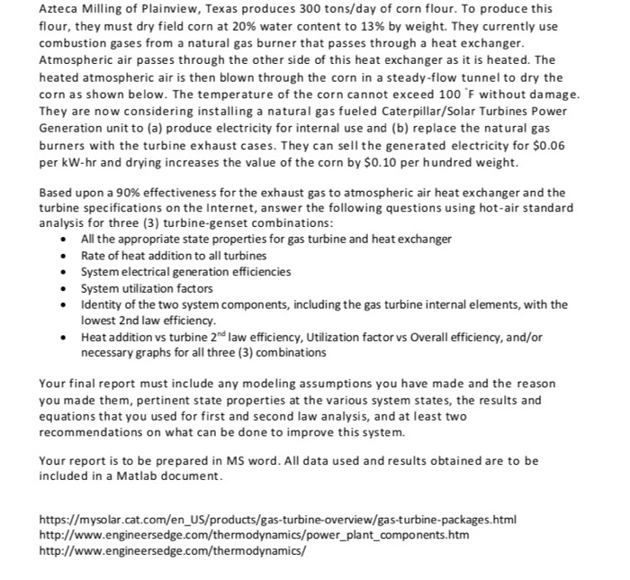 Solved Azteca Milling of Plainview, Texas produces 300 | Chegg.com