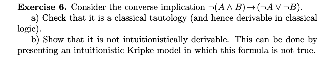 Solved Exercise 6. Consider the converse implication | Chegg.com