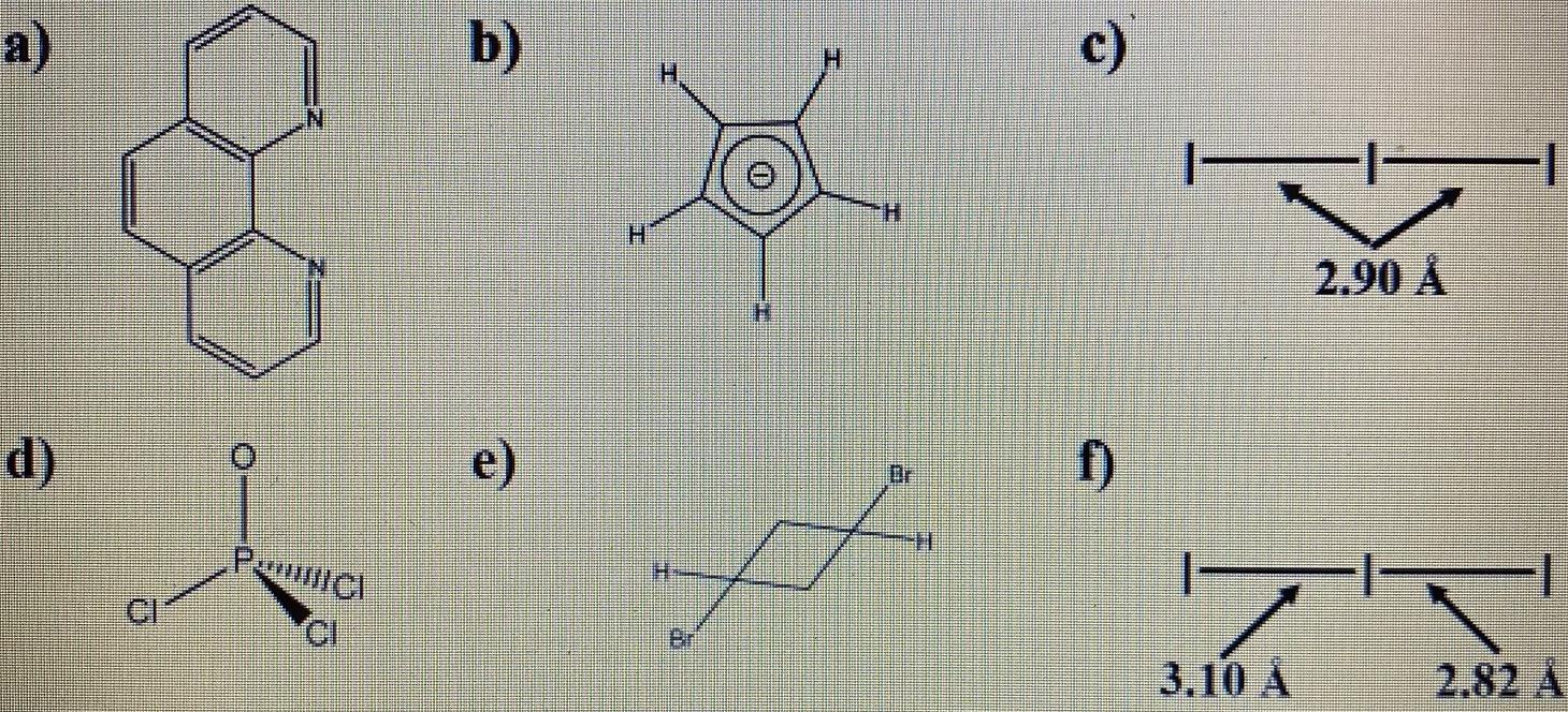 Solved Assign the following molecules to their respective | Chegg.com