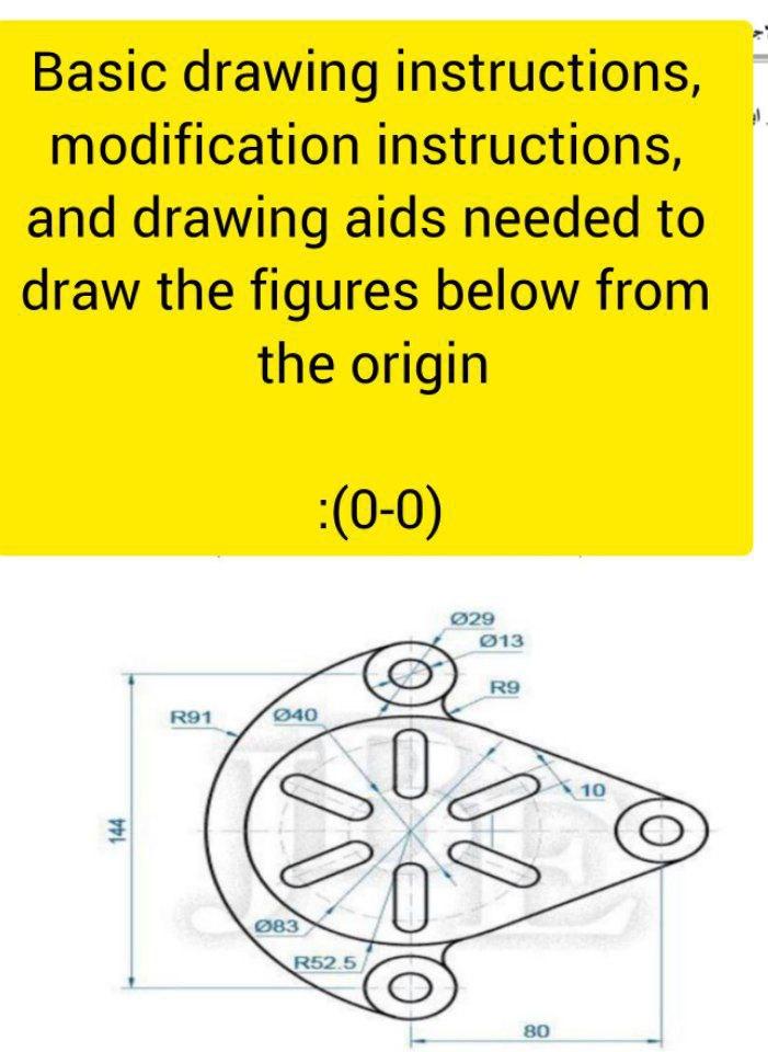Solved Basic drawing instructions, modification | Chegg.com