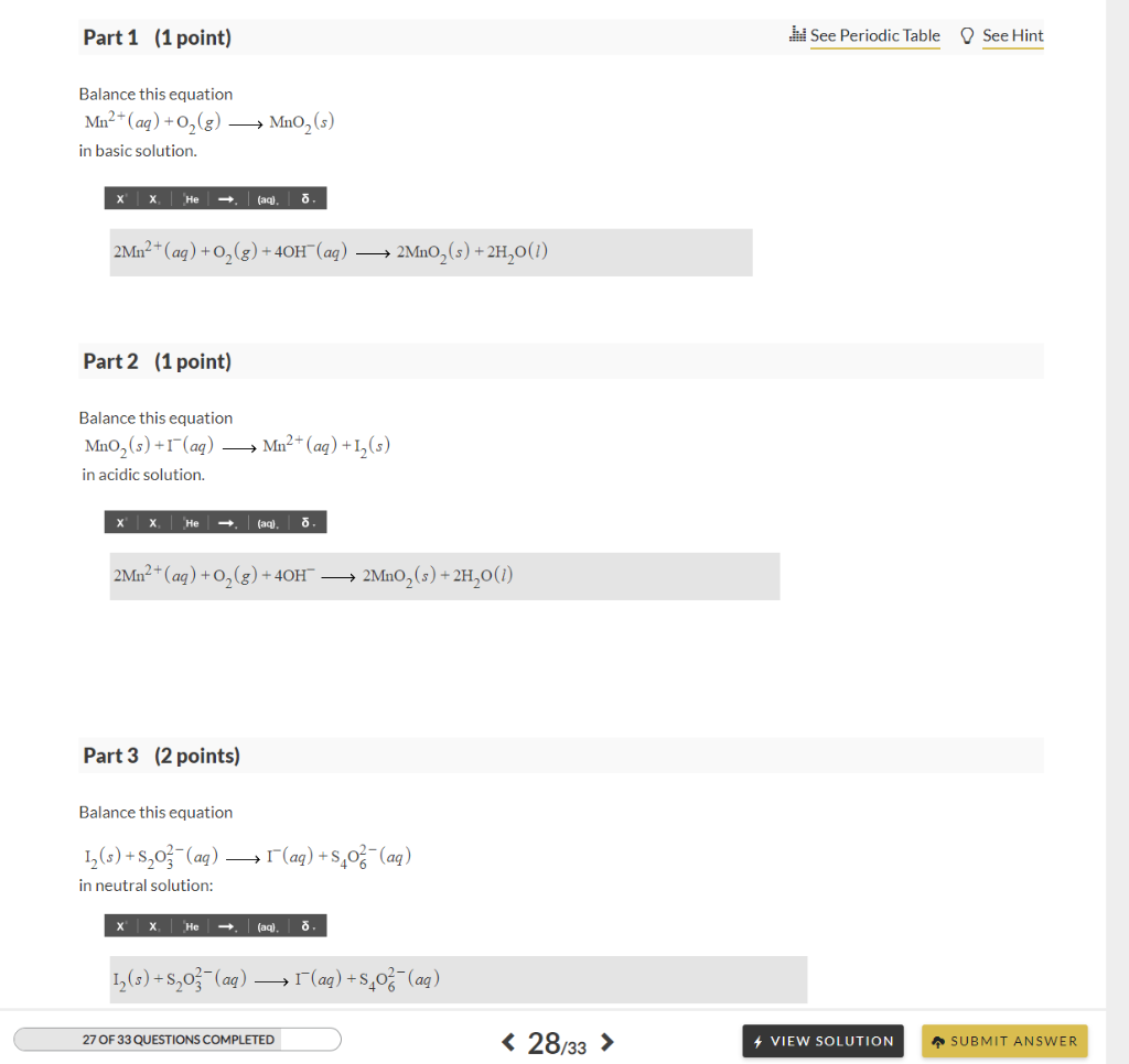 Solved Balance this equation Mn2+(aq)+O2(g) MnO2(s) in basic | Chegg.com
