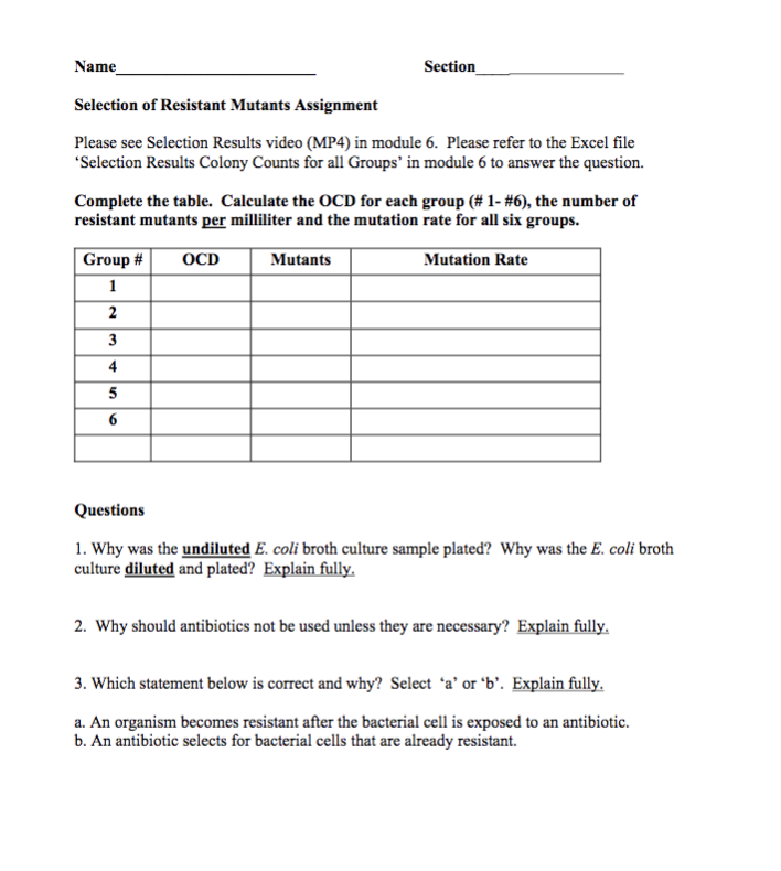 FALL 2020 SELECTION TSA Plate 10-5 BIO 245 TSA TSA | Chegg.com