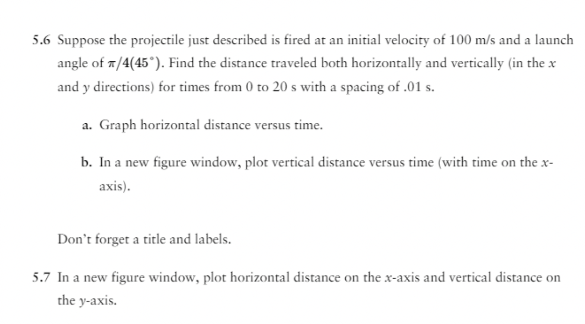 Solved The distance a projectile travels when fired at an | Chegg.com