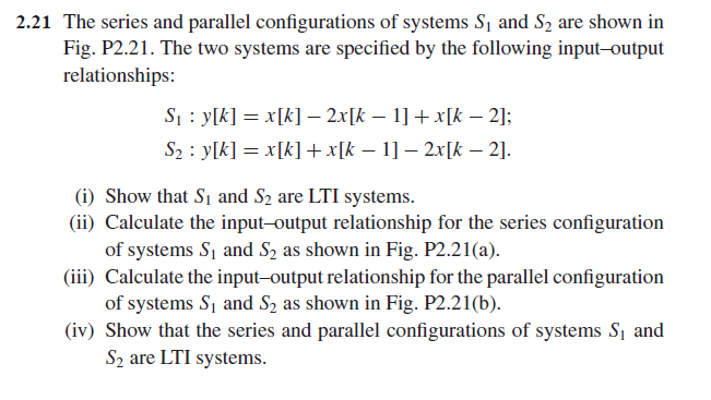 Solved 2.21 The series and parallel configurations of | Chegg.com