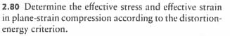 Solved 2.80 Determine the effective stress and effective | Chegg.com
