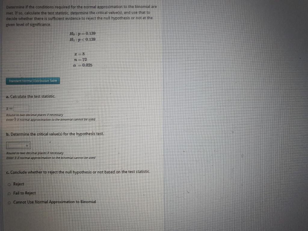 Solved Determine if the conditions required for the normal | Chegg.com