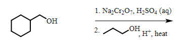 Solved 1. Na2Cr2O7,H2SO4 (aq) 2. OHOH+, heat2 eq. | Chegg.com