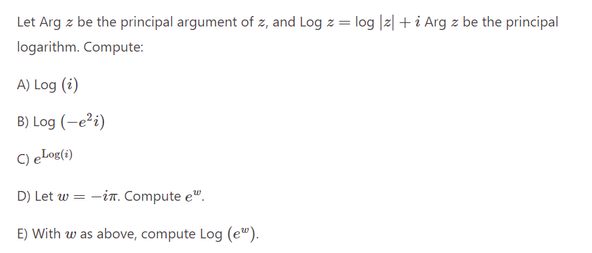 Solved Let Argz be the principal argument of z, ﻿and | Chegg.com