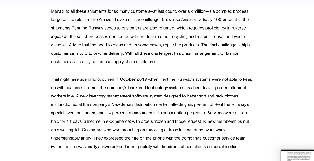 Solved Marketing in Action Case: Real Choices at Rent the | Chegg.com