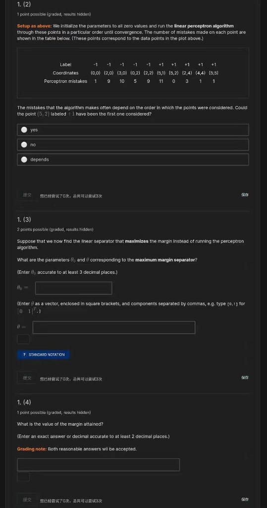 Midterm 截止日期Apr 10, 2023 19:59 HKT Problem 1. Linear | Chegg.com