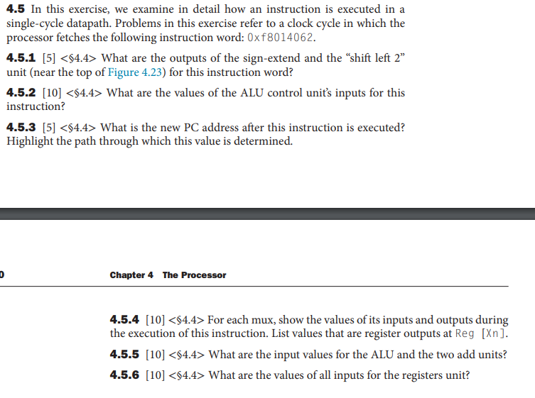 Solved 4.5 In this exercise, we examine in detail how an | Chegg.com