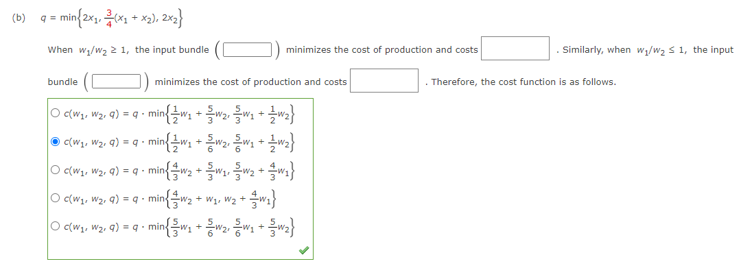 For each of the two-input production functions below, | Chegg.com