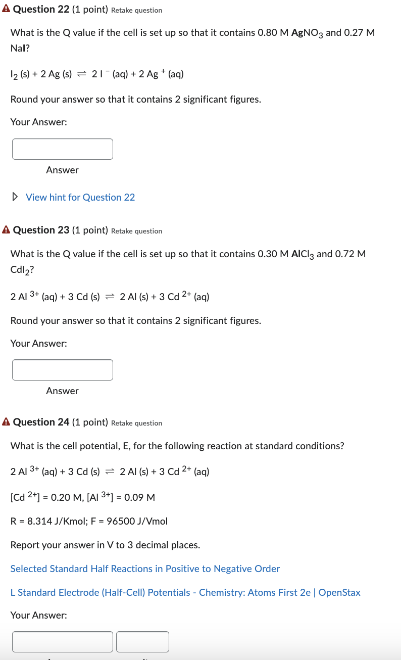 Solved Question 22 (1 point) Retake question What is the Q | Chegg.com Solved Question 22 (1 point) Retake question What is the Q | Chegg.com