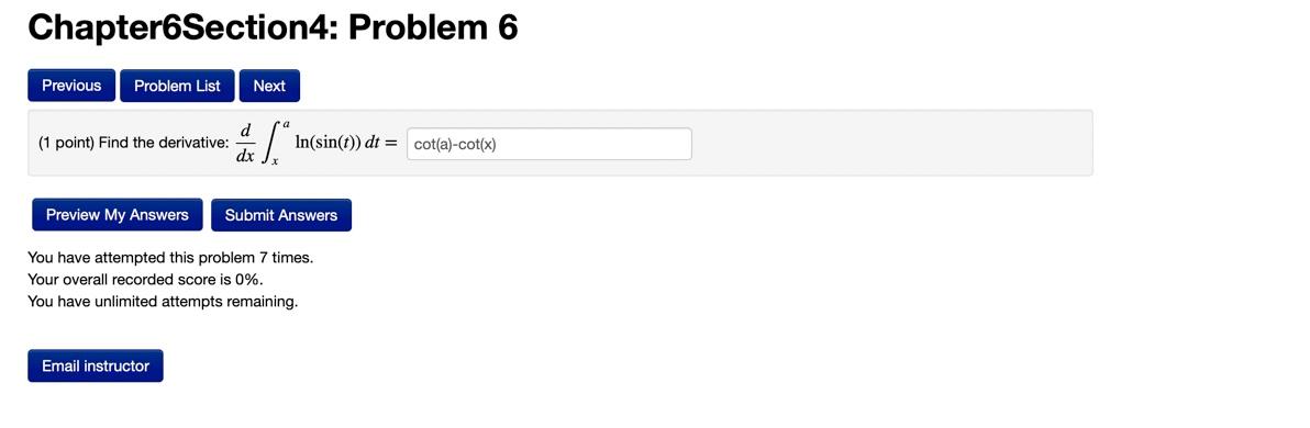Solved Chapter6Section 4: Problem 6 Previous Problem List | Chegg.com