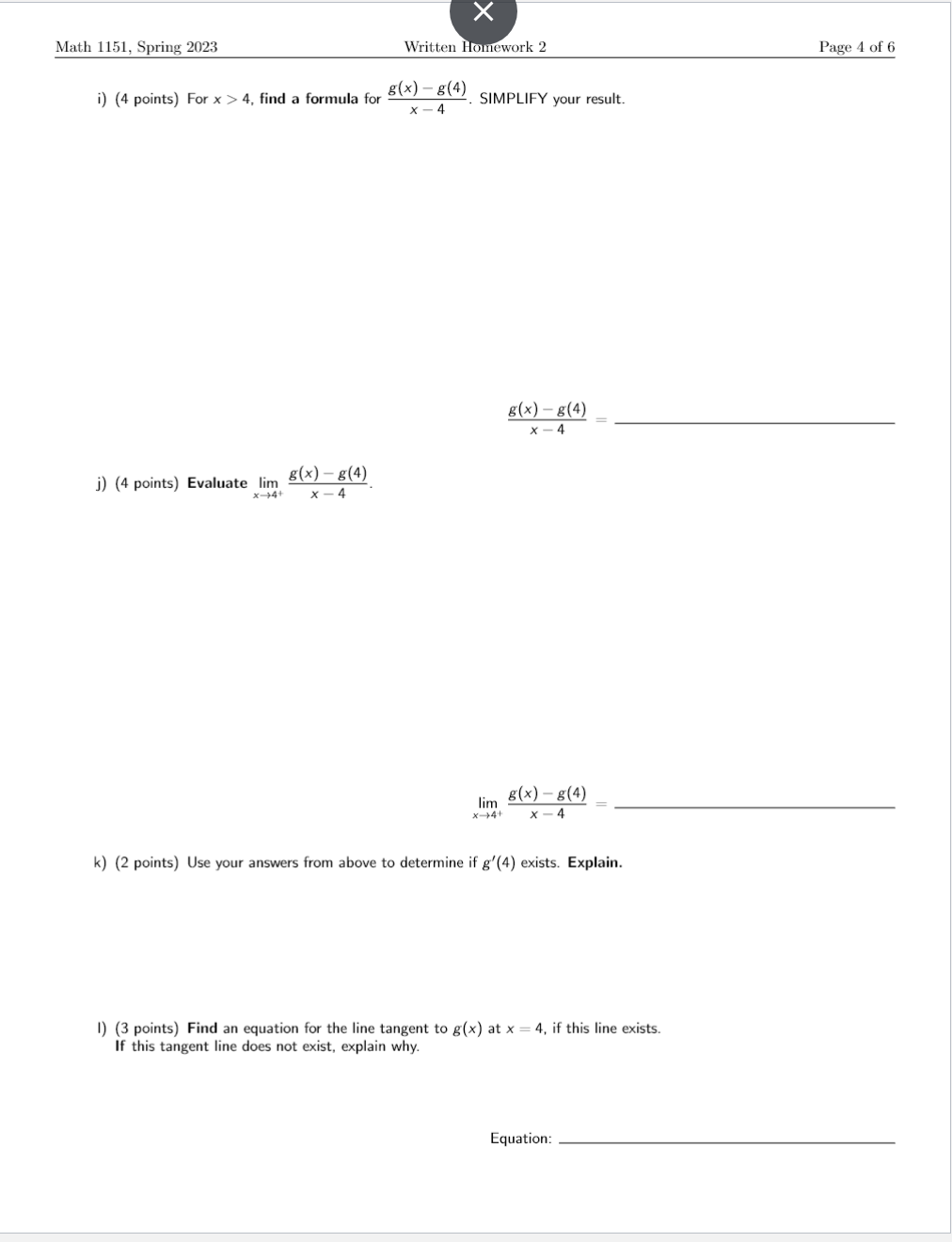 Solved Problem 1: Finding Secant and Tangent Lines (36 | Chegg.com
