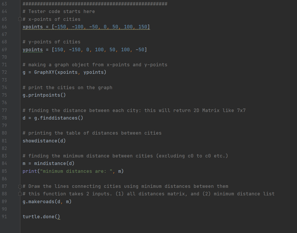 Solved Objective: We want to construct the cities graph and | Chegg.com