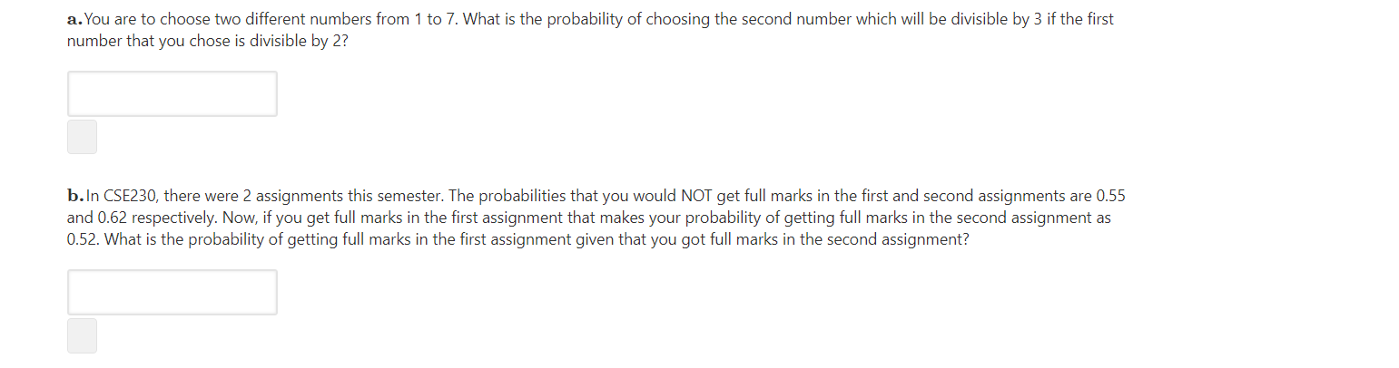 Solved a. You are to choose two different numbers from 1 to | Chegg.com