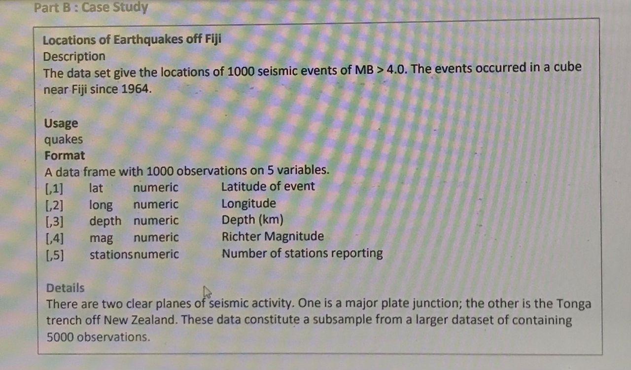Solved r studio Calculate the dispersion statistics for all | Chegg.com