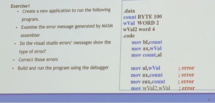 Solved Exercise1 Create a new application to run the | Chegg.com