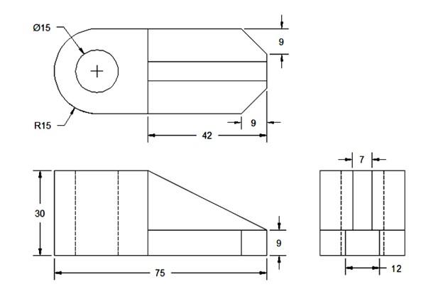 Solved a) Draw the ISOMETRIC sketch from the | Chegg.com