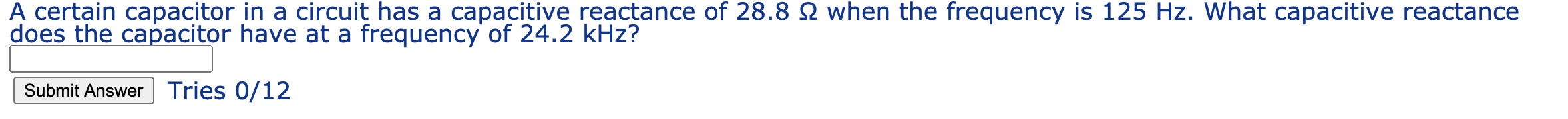 Solved A certain capacitor in a circuit has a capacitive | Chegg.com