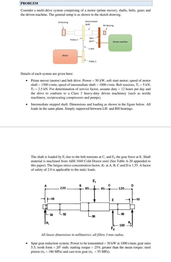 Solved PROBLEM Consider a multi-drive system comprising of a | Chegg.com