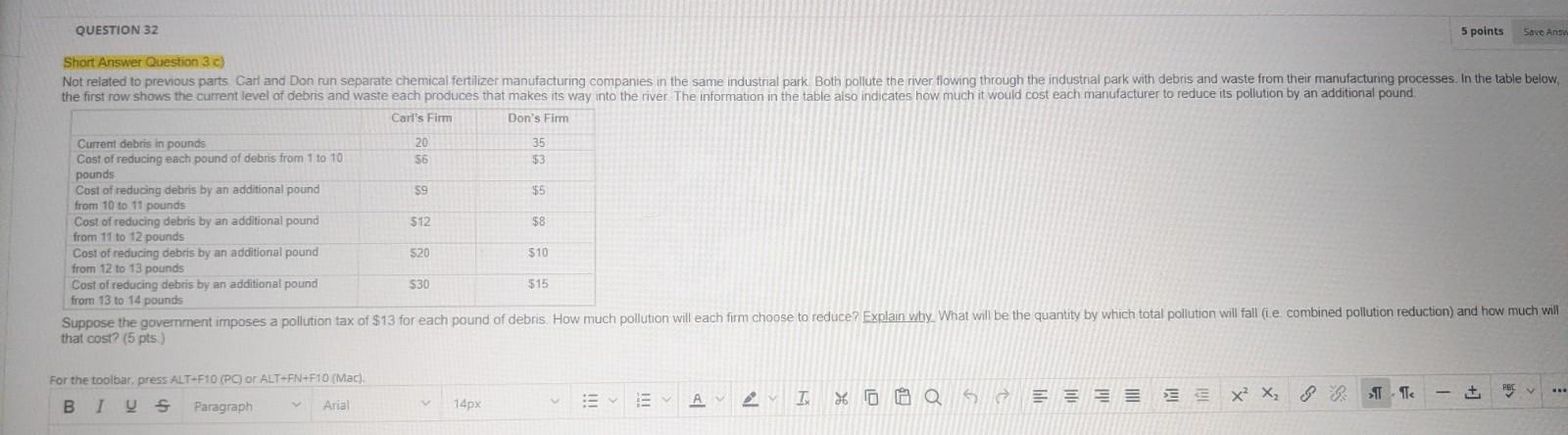 Solved QUESTION 32 5 points Save Answ. 56 Short Answer | Chegg.com