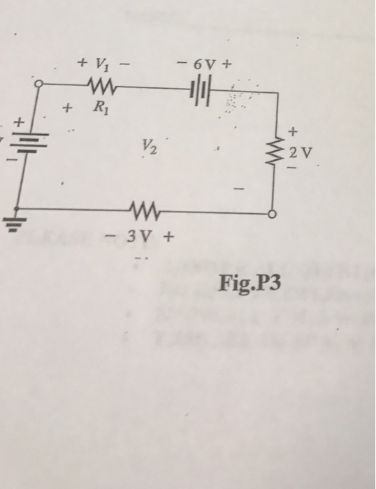 Solved 3. Find voltages V, 2 in the network of fig P3. | Chegg.com