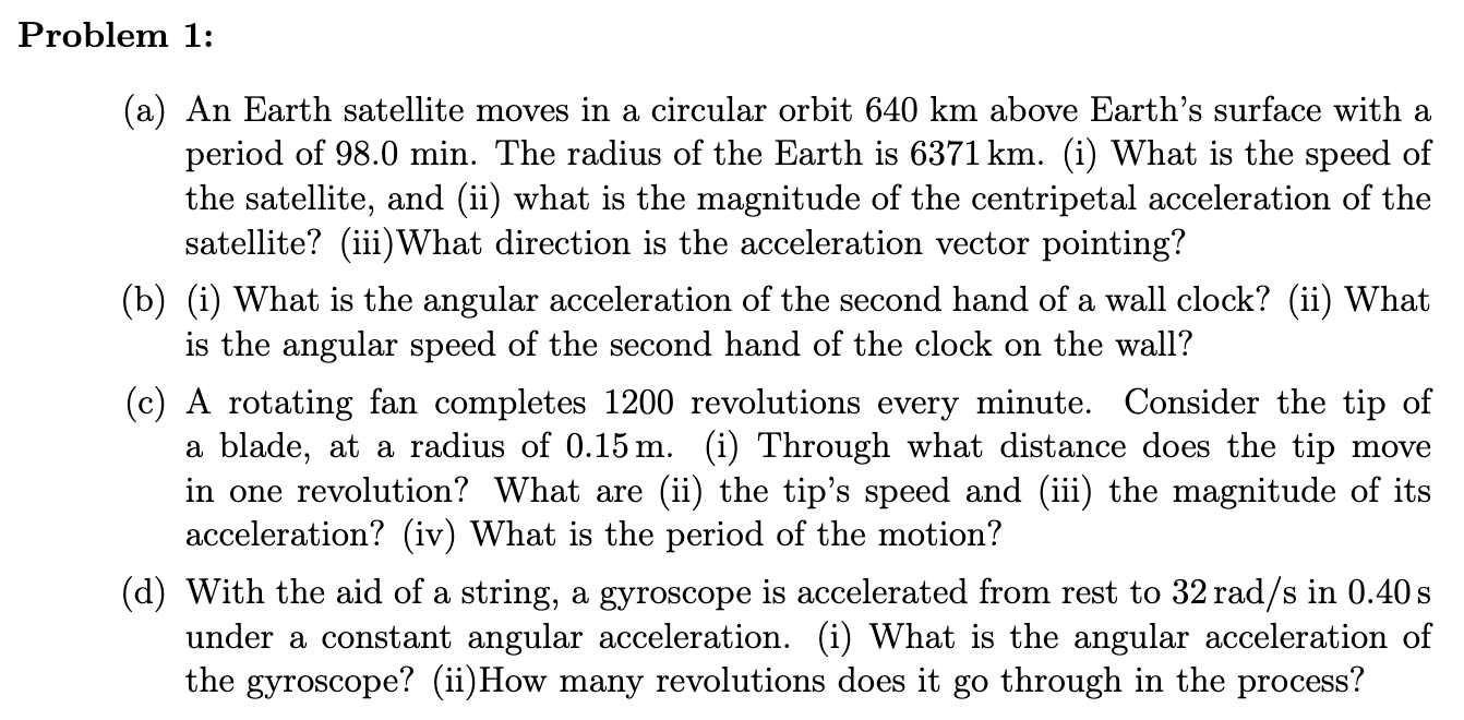 Solved (a) An Earth satellite moves in a circular orbit 640 | Chegg.com