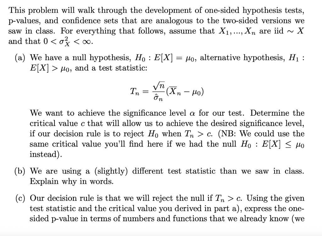 This problem will walk through the development of | Chegg.com