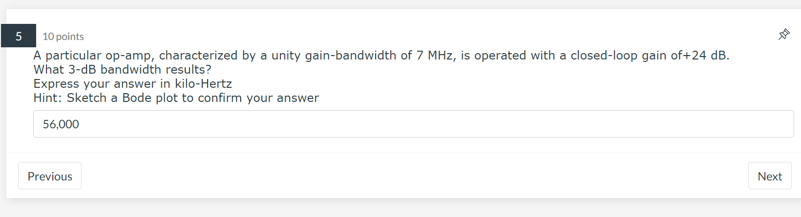 Solved A particular op-amp, characterized by a unity | Chegg.com