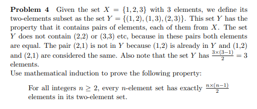 Solved Problem 4 Given the set X {1,2,3} with 3 elements, we | Chegg.com