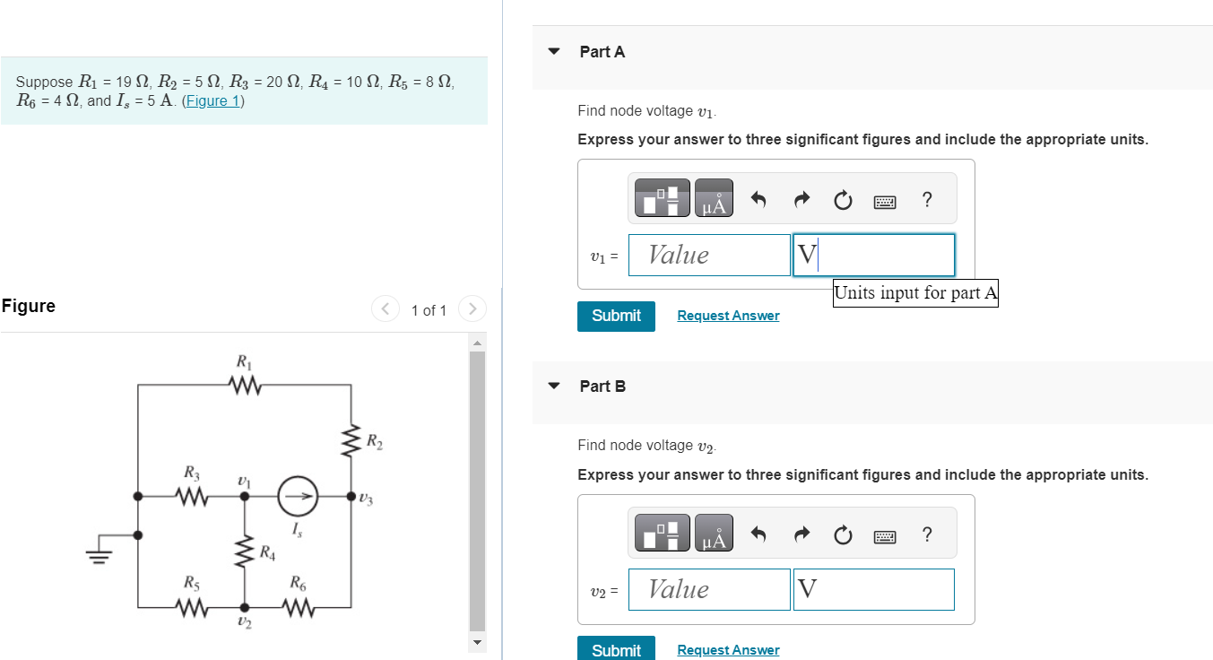 Solved Suppose R1=19Ω,R2=5Ω,R3=20Ω,R4=10Ω,R5=8Ω, Find node | Chegg.com