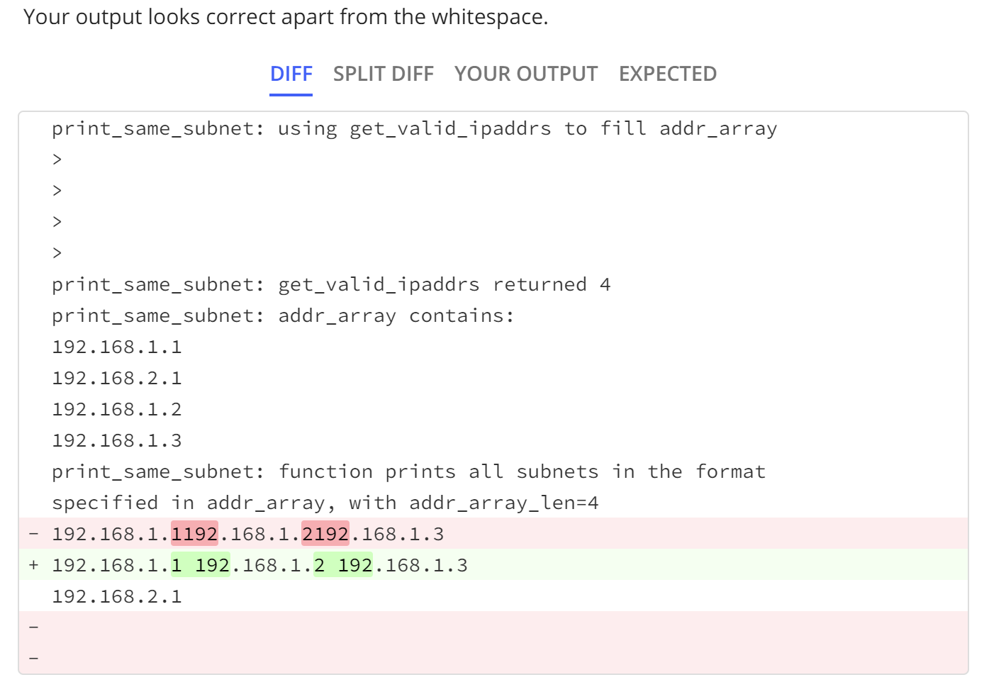 Solved I need help with debugging my program. The output | Chegg.com