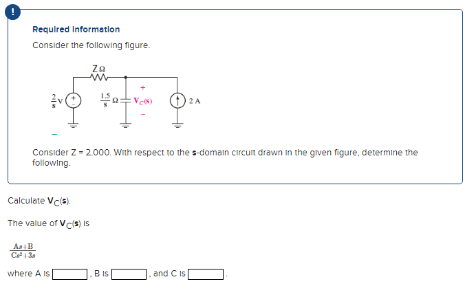 Solved Required InformationConsider the following | Chegg.com