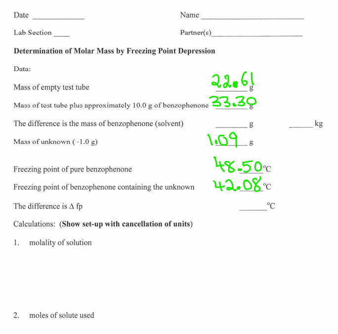 Solved Exercise 12 Page 1 Colligative Properties: The | Chegg.com
