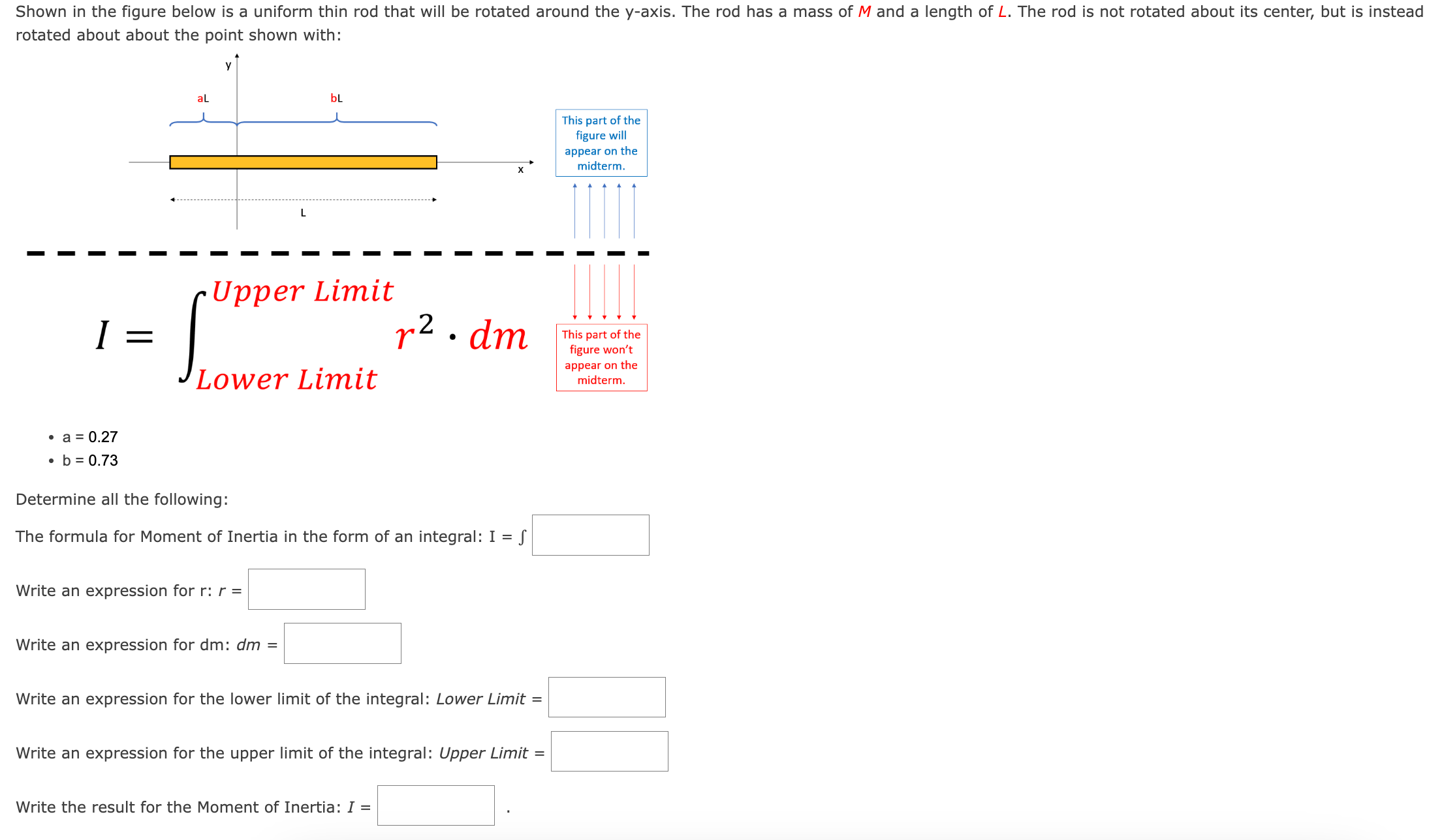 rotated about about the point shown with: - a=0.27 - | Chegg.com