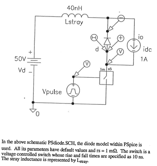 Solved Describe the diode switching characteristics and | Chegg.com