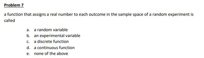 Solved Problem 7 a function that assigns a real number to | Chegg.com
