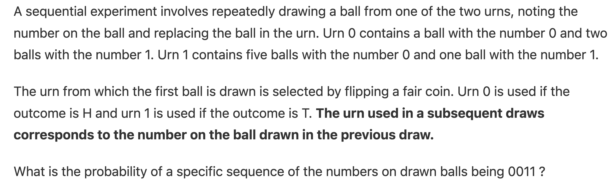 Solved A sequential experiment involves repeatedly drawing a | Chegg.com
