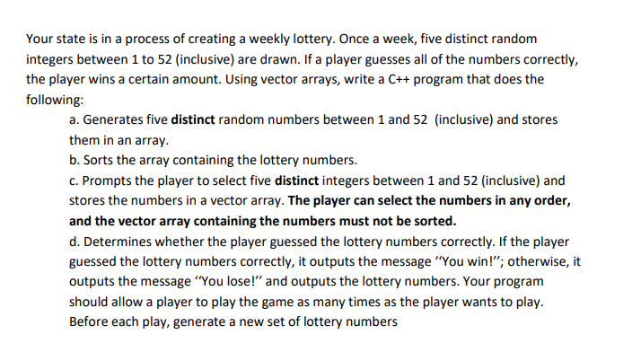 Solved Your state is in a process of creating a weekly | Chegg.com