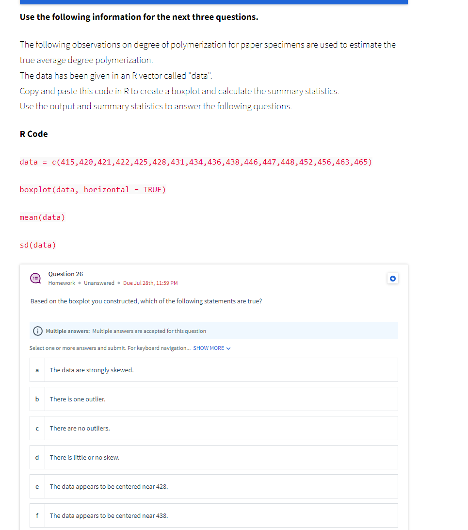 Solved Use the following information for the next three | Chegg.com
