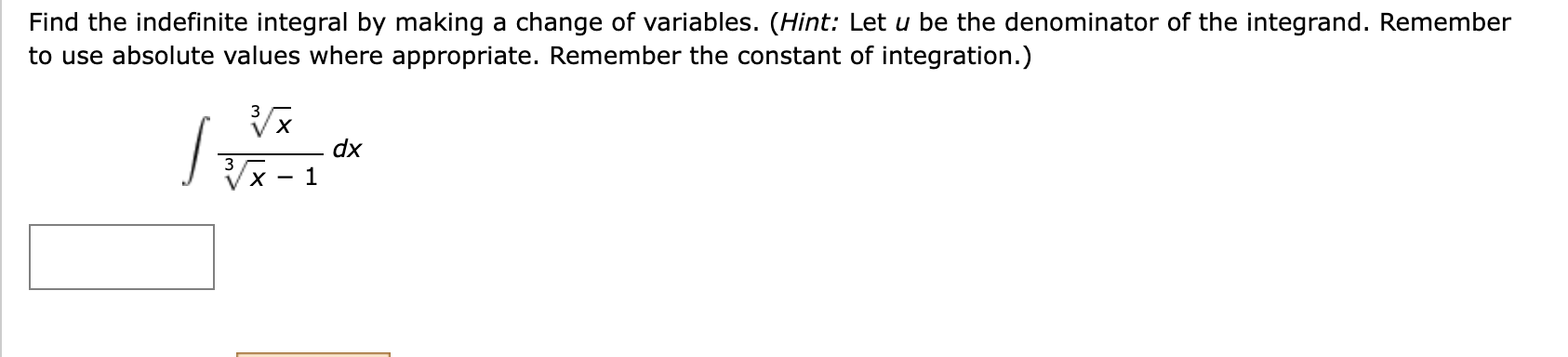Solved Find the indefinite integral by making a change of | Chegg.com