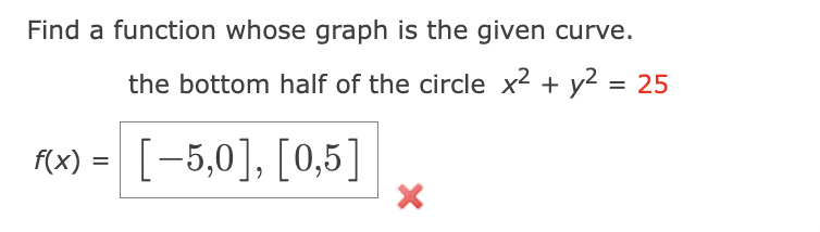 Solved Find a function whose graph is the given curve. the | Chegg.com