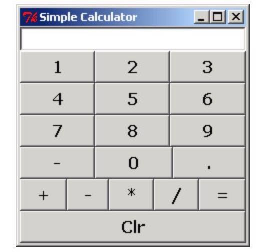 Solved Using tkinter create a calculator application. The | Chegg.com