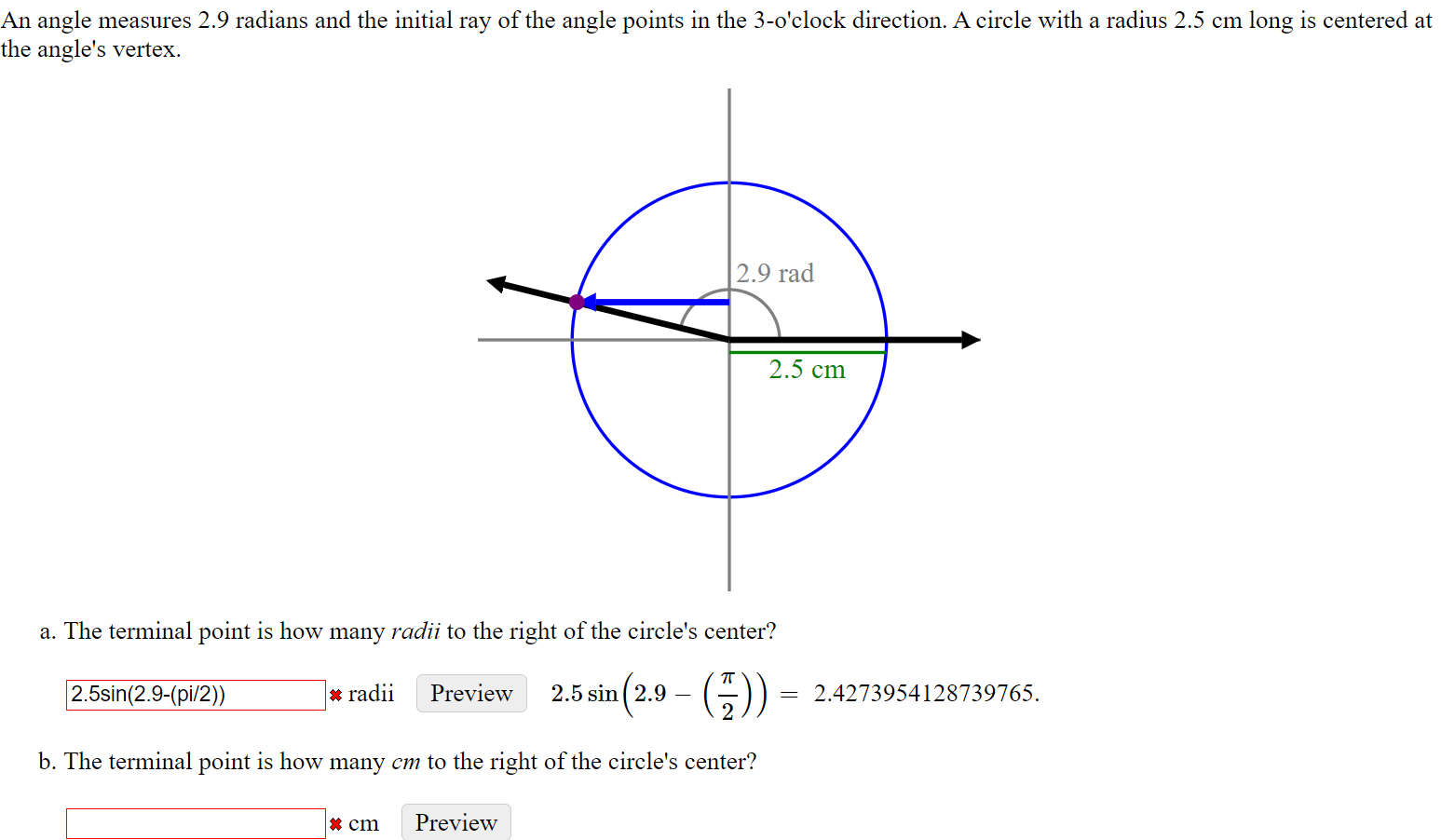 Solved Recall That An Angle Making A Full Rotation Measures